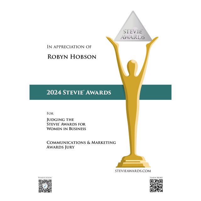 Stevie® Awards for Women in Business: Robyn Hobson by The Stevie Awards ...